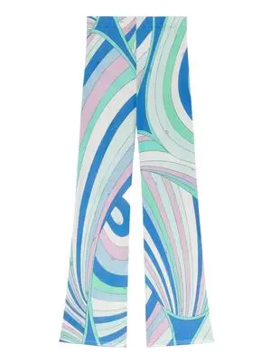 EMILIO PUCCI Emilio Pucci Marmo Printed Flared Trousers
