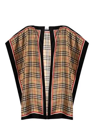 BURBERRY Burberry Vintage Check Silk Cape