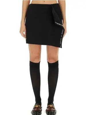 Moschino Printed Skirt - Black