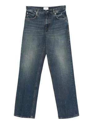 HAIKURE Denim Trousers With Belt Loops - Blue