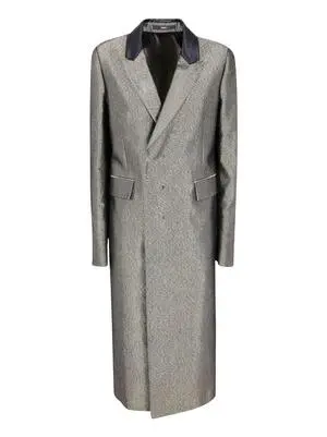SAPIO Double Breasted Coat - Gray