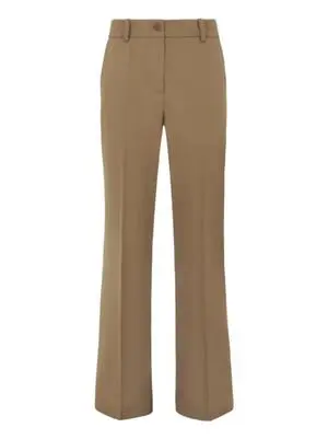 P.a.r.o.s.h Tailored Trousers With Button Closure - Brown