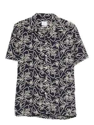 Paul Smith Floral-print Short-sleeve Shirt - Black