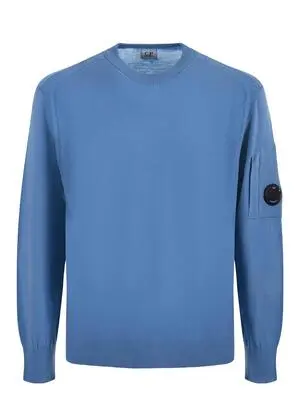 C.P. COMPANY Lens Detail Knitwear - Blue