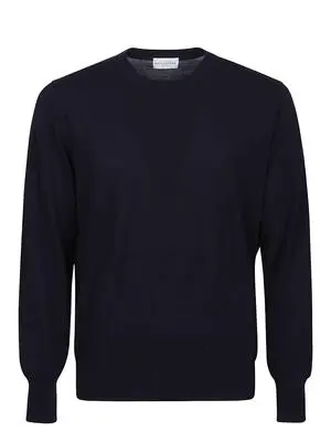 BALLANTYNE Crew Neck Cotton Sweater - Black