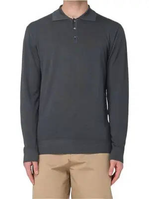 Barena Venezia Pevaron Long-sleeved Polo Shirt - Black