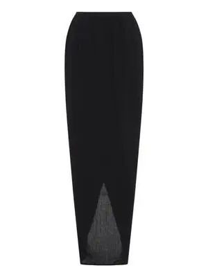 Rick Owens Slit Detailed Pencil Skirt - Black