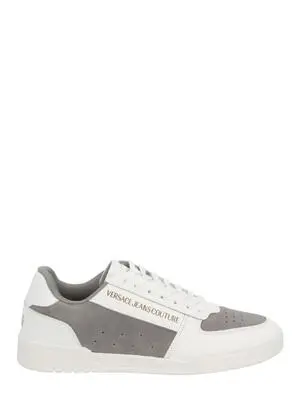Versace Logo Printed Low-top Sneakers - White