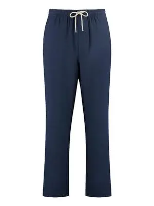 DEPARTMENT 5 Brewery Cotton Blend Drawstring Pants - Blue
