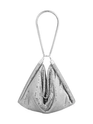 Rabanne Soft Metallic Pocket Bag - Gray