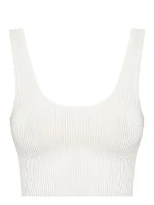 CHLOÉ Chloe Ribbed-Knit Cropped Top