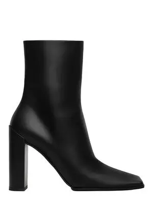 Alaïa Square-toe Block Heel Ankle Boots - Black