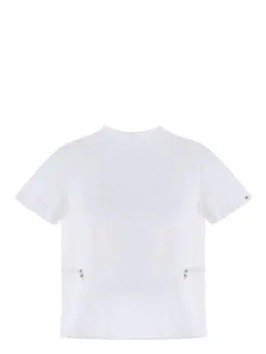 Herno Contrast-panel Drawstring Waist T-shirt - White