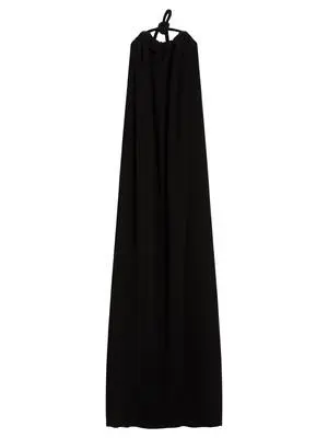 Sportmax Long Viscose Dress - Black