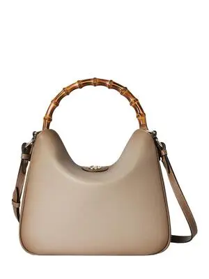 Gucci Gucci Diana Medium Shoulder Bag With Bamboo Handle Gradient Oat