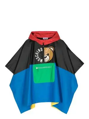 Moschino Teddy Bear Print Rain Cape - Blue