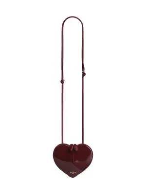 Alaïa Le Coeur Heart Crossbody Bag - Garnet Red