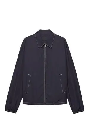 Prada Zip-up Bomber Jacket - Blue