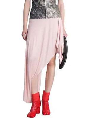 MAISON MARGIELA Maison Margiela Asymmetrical Elasticated Waistband Skirt Pink