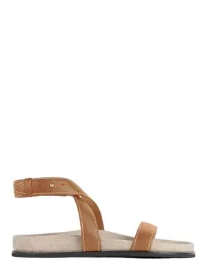 TOTEME Chunky Leather Sandals - Brown
