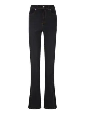Alexander McQueen Slim Fit Bootcut Jeans With Trumpet Hem - Blue