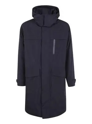 Herno Hooded Long Parka - Black