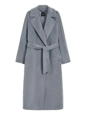 Max Mara Tempera Belted Coat - Medium Gray