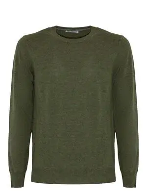 KANGRA Crew Neck Slim Fit Sweater - Green