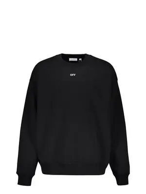 Off-White Logo Crewneck Sweatshirt - Black