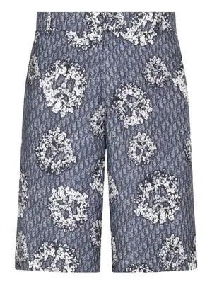 Dior Printed Bermuda Shorts - Blue