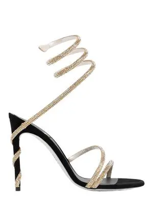 RENE CAOVILLA Rene Caovilla Crystal Embellished Spiral Stiletto Sandals