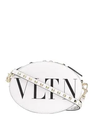 Valentino Garavani Rivet Decorative Shoulder Bag - White