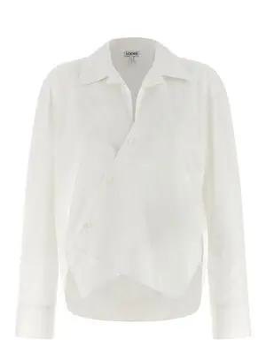 Loewe Loewe Asymmetrical Front Shirt White