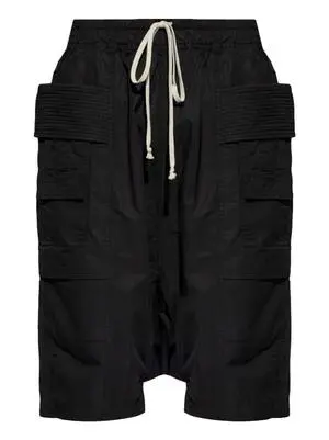 Rick Owens Cargo Drawstring Shorts - Black