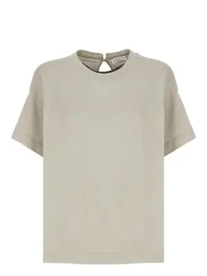 Brunello Cucinelli Short Sleeve T-shirt - Nude