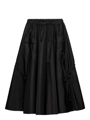 Prada Elasticated Waistband Midi Skirt - Black