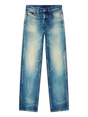 DIESEL® Diesel Distressed Wide Leg Jeans