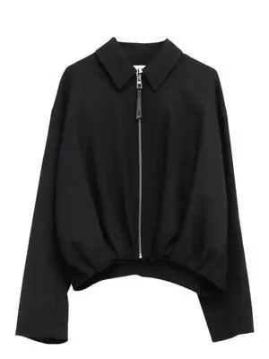 Loewe Zip-up Draped Jacket - Black