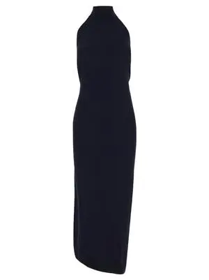 Fendi Open Back Knotted Asymmetrical Maxi Dress - Blue