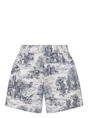 DIOR Dior Toile De Jouy Scotland Patterned Shorts