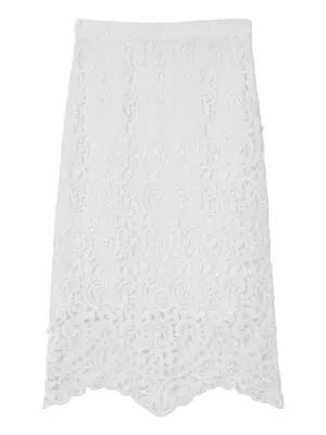 Burberry Burberry Macrame Lace Midi Skirt No