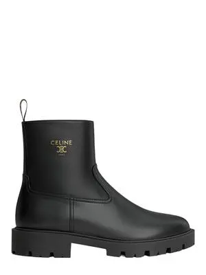Celine Margaret Boot In Calfskin - Black