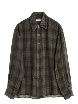 OUR LEGACY Our Legacy Above Long Sleeved Checked Shirt