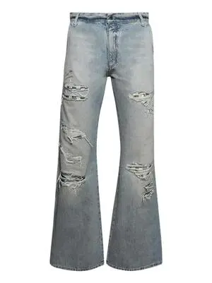Amiri Distressed Bootcut Jeans - Agedindigo