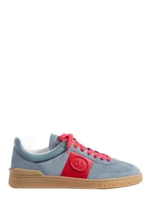 Valentino Garavani Valentino Garavani Upvillage Lace-Up Sneakers Gray/coral/black