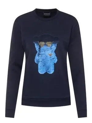 Emporio Armani Long Sleeve Crewneck Sweater - Black