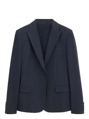 Filippa K Sasha Cool Single-breasted Blazer - Deep Navy Blue