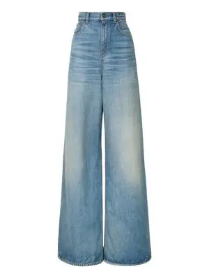 Chloé Chloé High-Waisted Wide-Leg Jeans Dream Blue