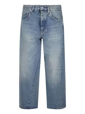 SUNFLOWER SUNFLOWER Logo Patch Wide-Leg Jeans