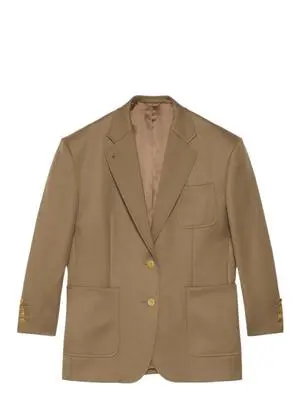 GUCCI Gucci Single-Breasted Blazer With Embroidered Detailing
